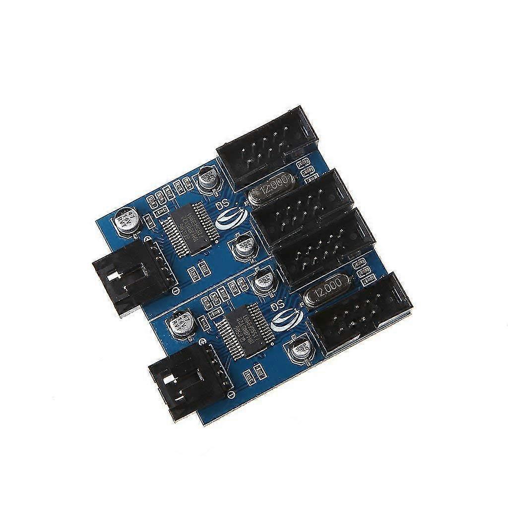 9pin Usb Header Male 1 To 4 Female Extension Cable Card Motherboard 9-pin Usb Hub Usb 2.0 9 Pin ...