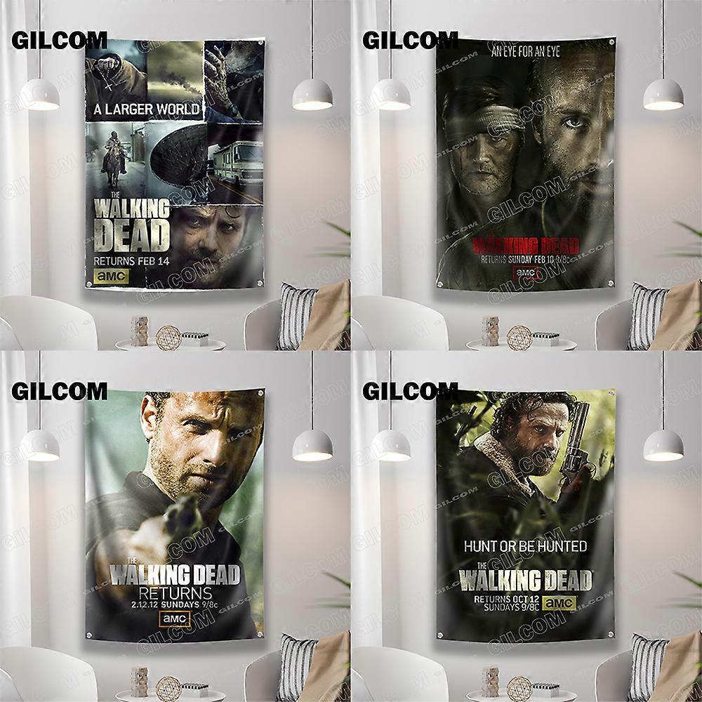 The Walking Dead flag Classic TV Series Movie Poster Banner Tapestry ...