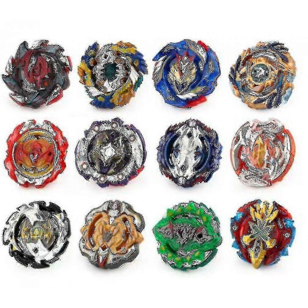 Set Of 12 Beyblade Burst Spinning Tops Set Spinning With Grip Launcher ...