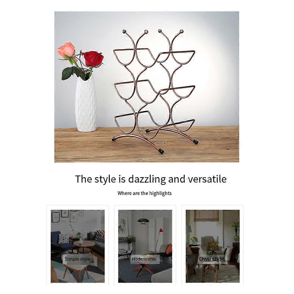Branch Shaped Rack Iron Art Wine Display Rack Home Decoration Table ...
