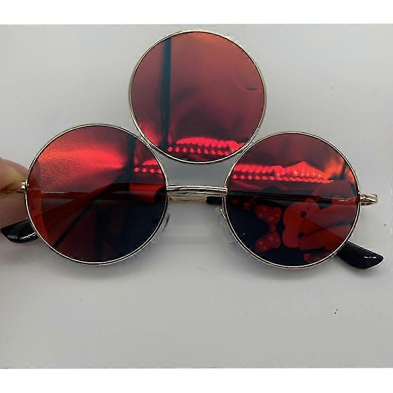 2023 New Third Eye Round Sunglasses Women/men Reflective Mirrored Black ...