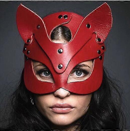 Starlight-erotic Women Sexy Mask Half Face Fox cosplay Leather Sex Mask ...