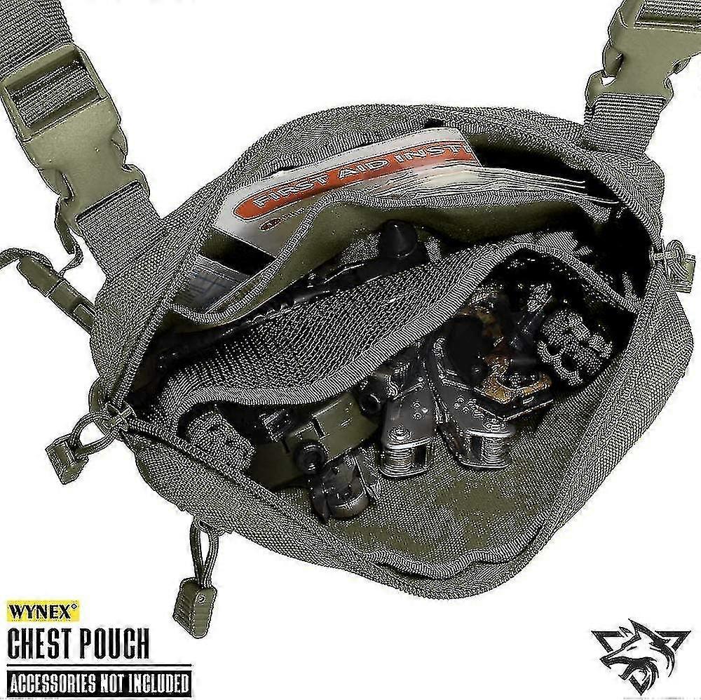 Recon Kit Bag, Tactical Combat Chest Pack Molle Vest Bags Front Pouch ...