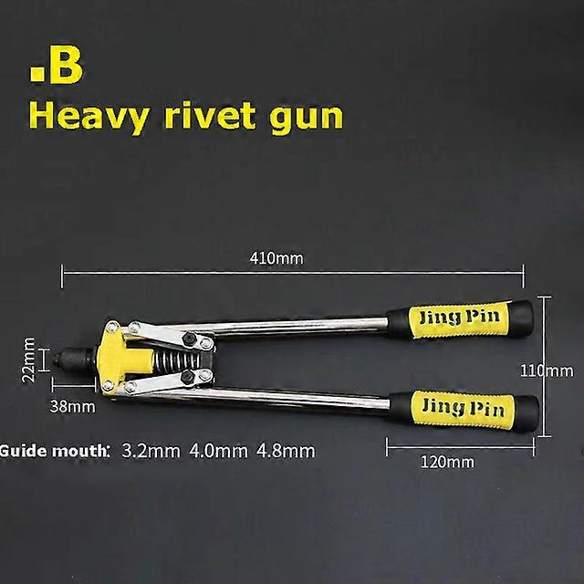 Rivet Gun Household Manual DIY Tool Professional Grade Double-handle ...
