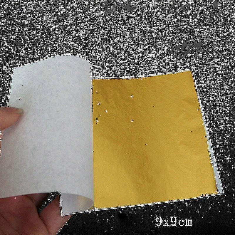 100x 24k Gold Leaf Sheets Art Craft Design Gilding Framing Scrap ...