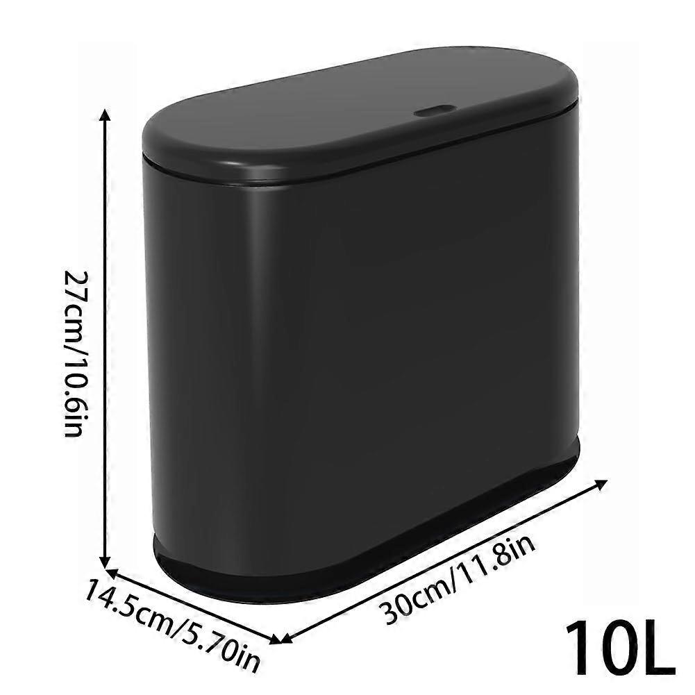 Table Waste Bin With Pop-Up Lid, Plastic Table Waste Bin 10l Cosmetic ...