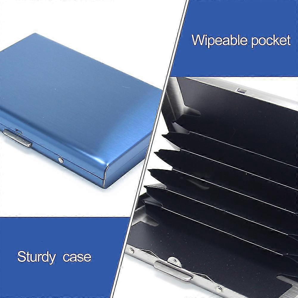 6-card Stainless Steel Business Card Case, Bank Credit Card Case ...
