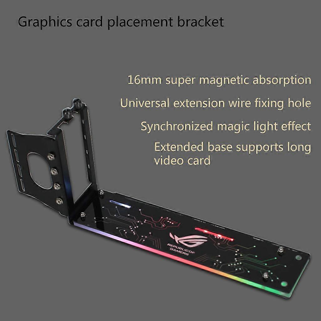 GPU Extension Holder PC PCIe3.0 Vertical VGA Card Bracket Graphics ...