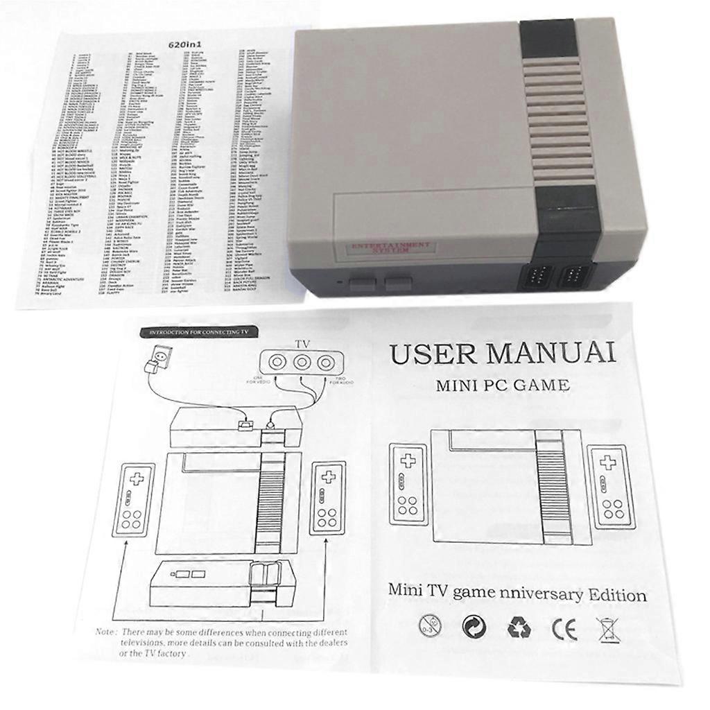 Mini Classic Retro TV Game Console Entertainment System Built-in 620 ...
