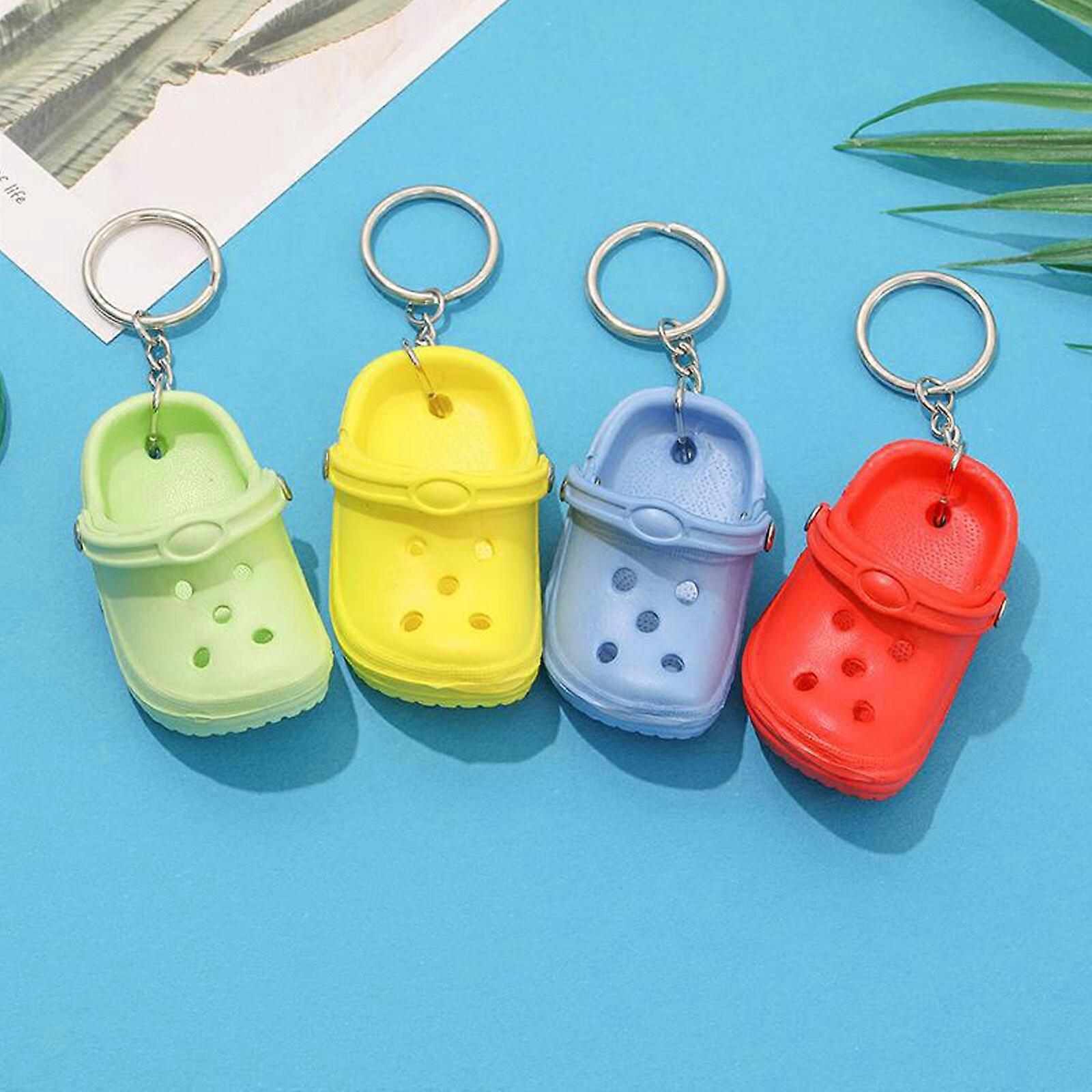 100%New,Mini Crocs Sandal Keychain Charm Keyring Key Holder Novelty ...
