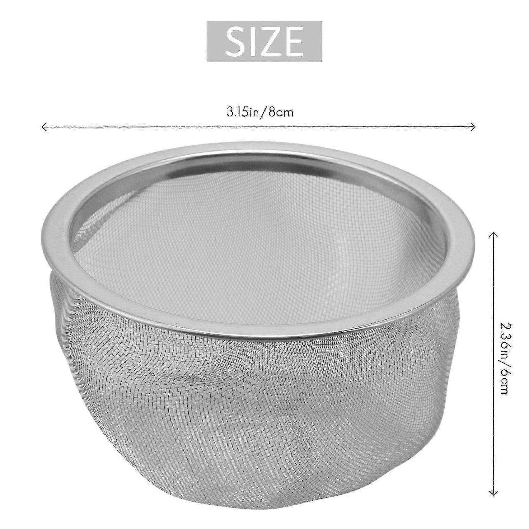 Teapot Diameter 80Mm Metal Mesh Tea Leaf Spices Strainer Basket | Fruugo UK