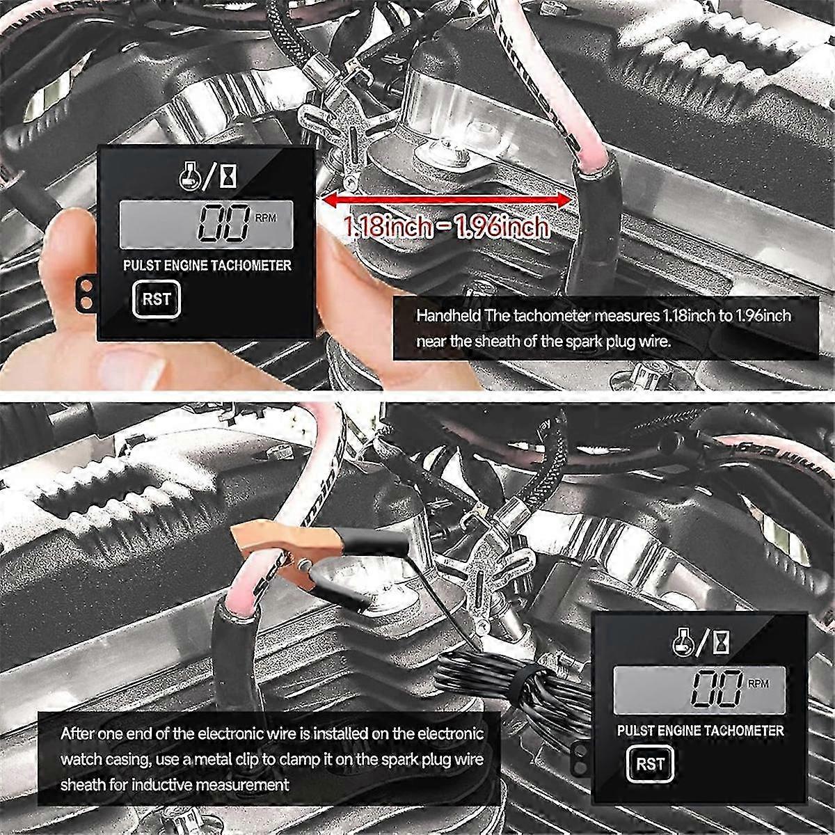 Digital Chainsaw Tachometer Small Engine Tachometer Digital Display ...