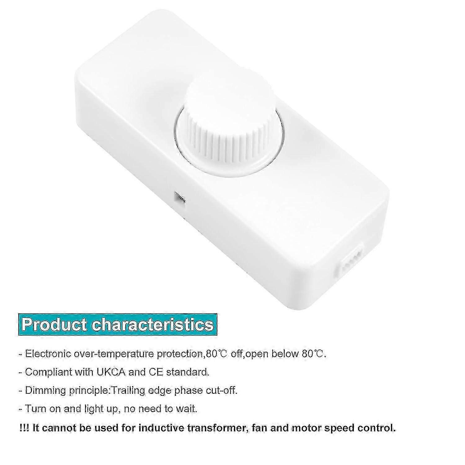 3-100w 220-240v Led Rotary Dimmer For Incandescent, Halogen Lamps ...