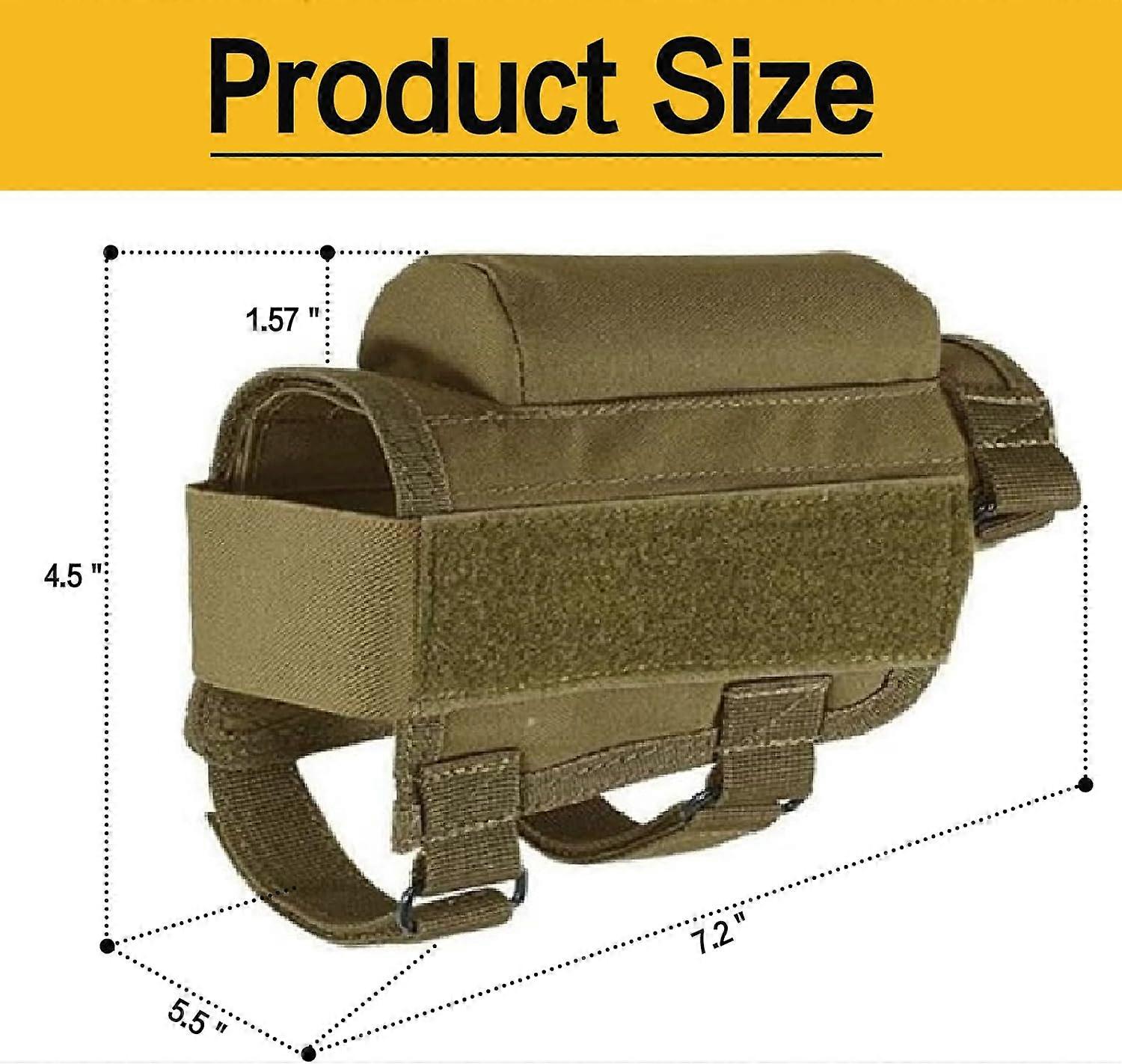 Rifle Buttstock - Rifle Shotgun Tactical Buttstock Cheek - for Hunting ...