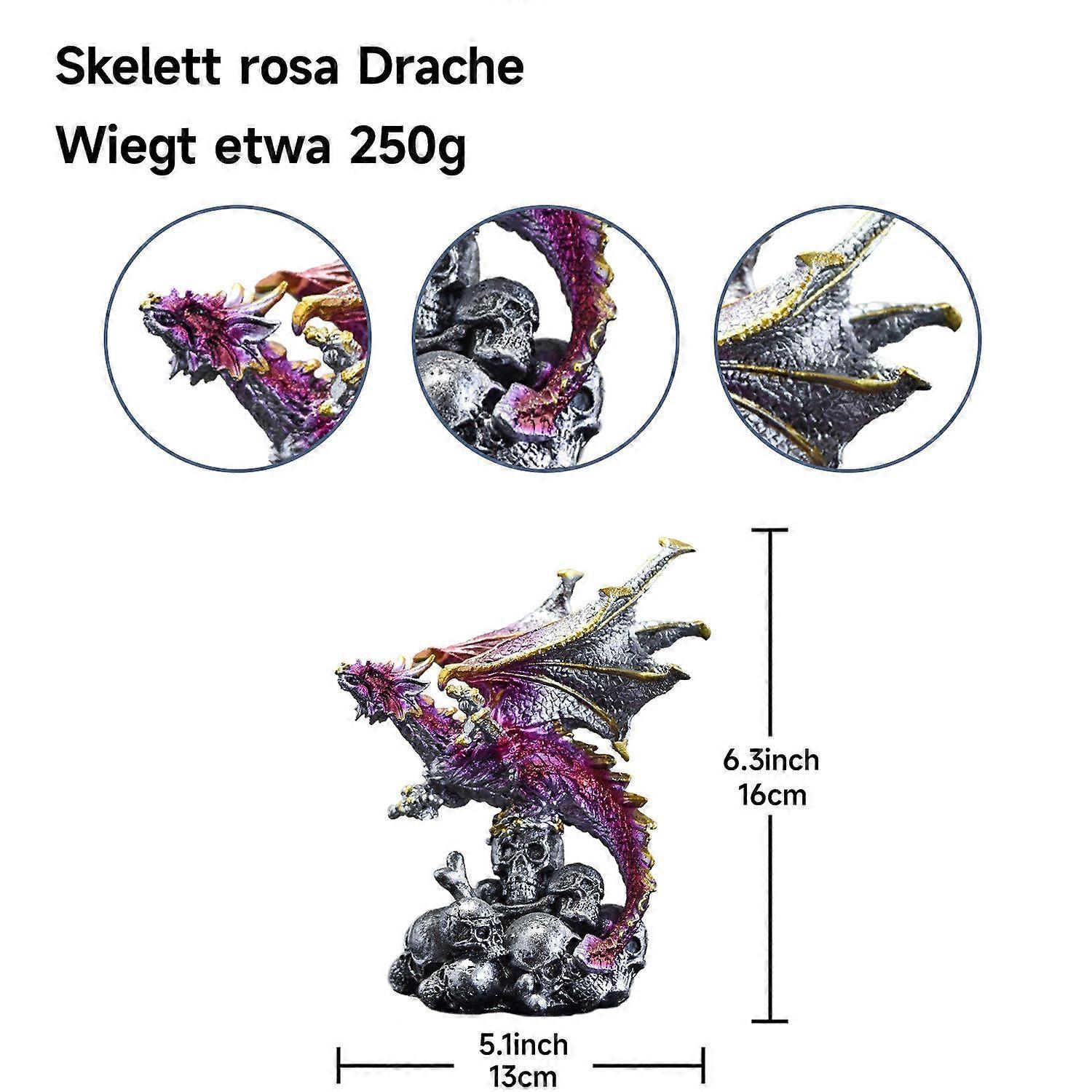 Skeleton dragon statue, dragon craft, dragon statue decoration, dragon ...