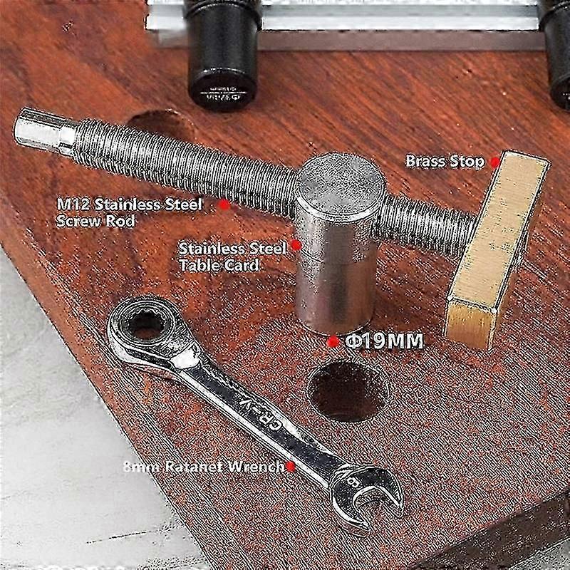 Woodworking Bench Dog Clamps with Bench Dog Stop Sets, Clip Clamp ...