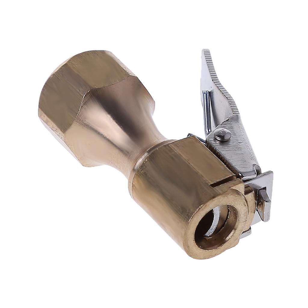 Auto Air Chuck Straight Lock on Tire with Clip for Inflator Gauge ...