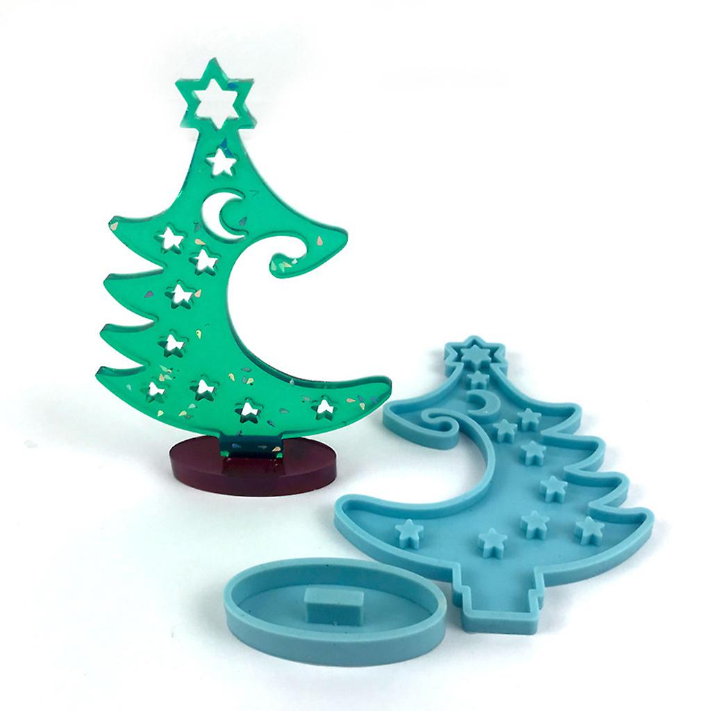 Assemble Christmas Tree Silicone Epoxy Mold Diy Crafts Home Decorations ...