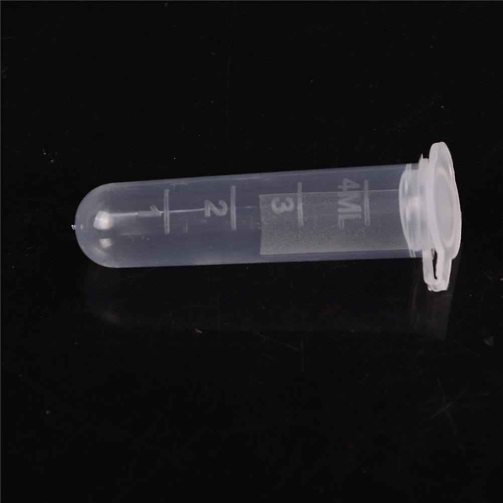 30Pcs 5ml Plastic Centrifuge Lab Test Tube Vial Sample Container Bottle ...