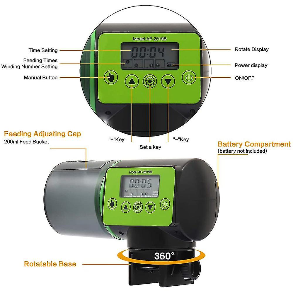 Aquarium Automatic Fish Feeder: Vacation Timer Feeder For Fish Tank ...