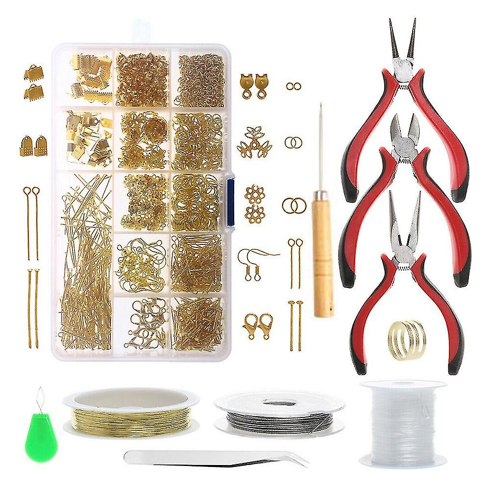 Jewelry Making Diy Bracelet Necklace Material Tool Pliers,jewelry Set ...