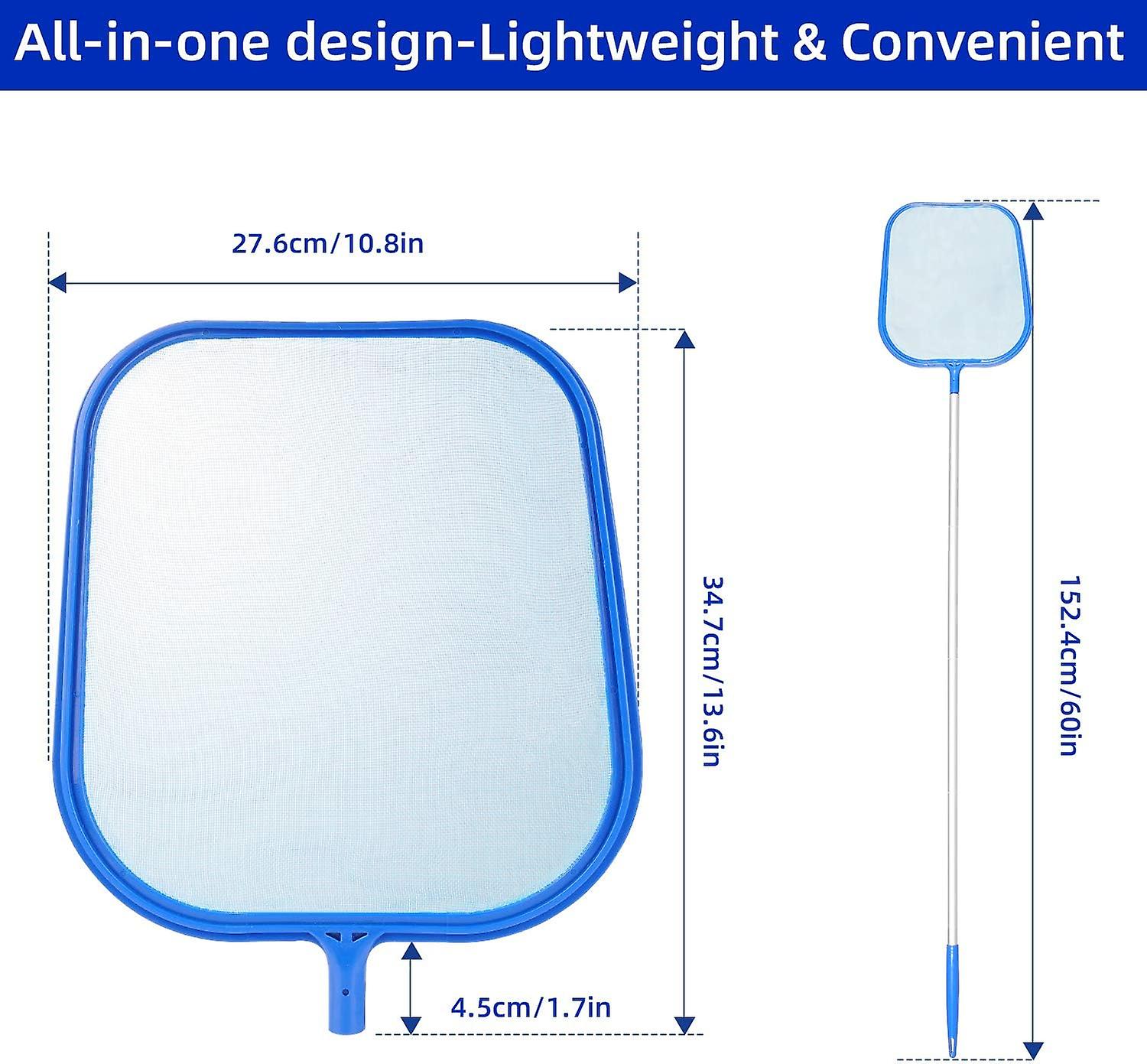 Swimming Landing Net, Landing Nets With 120cm Aluminum Pole And Fine ...