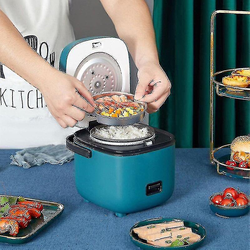 Small Rice Cooker 1-2 Person With Steaming Basket 1.2l Mini Electric ...