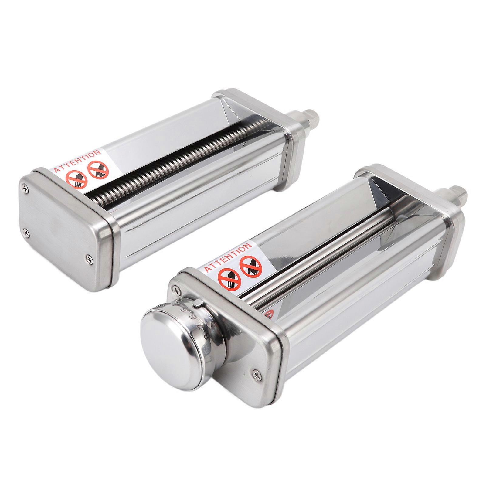 Gourmet Chef's 3-In-1 Pasta Attachment, Stainless Steel Pasta Roller ...