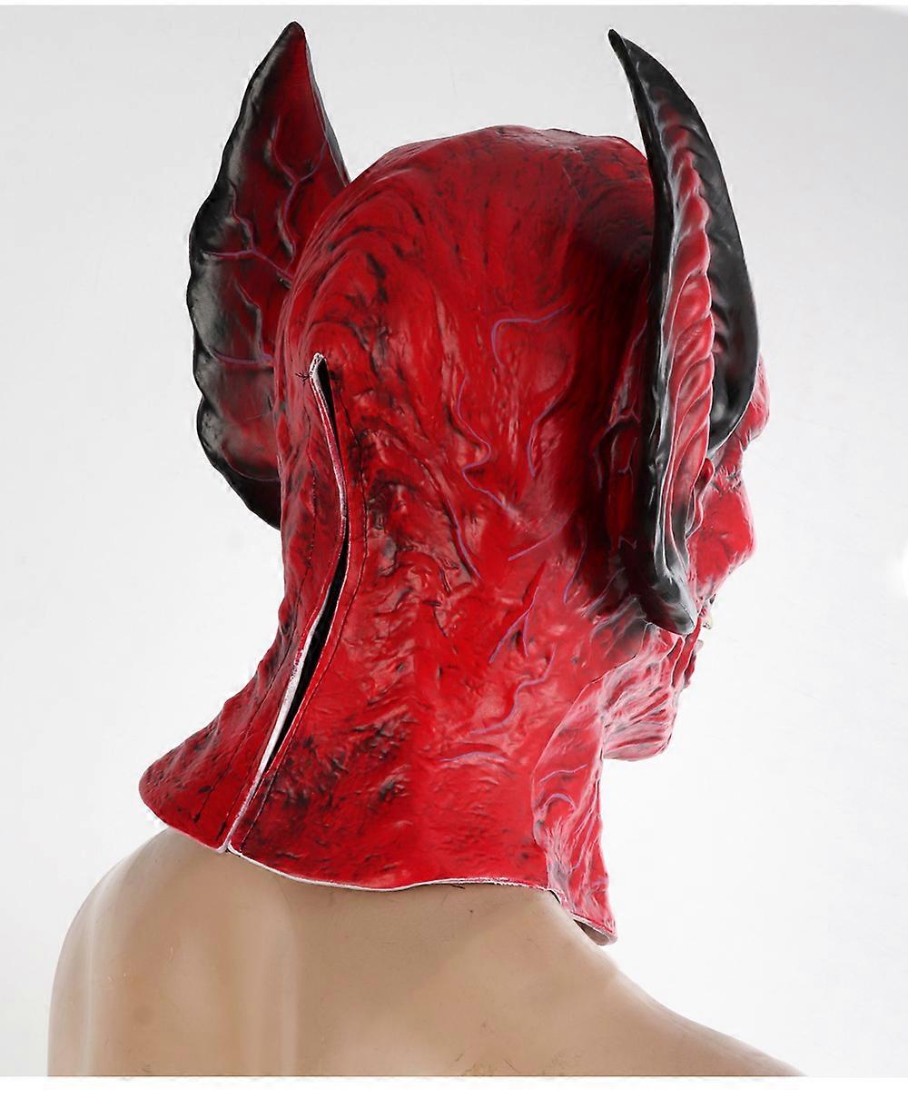 Red Bat Mask Kids Costume Devil Masks Red Halloween Fright Decoration ...