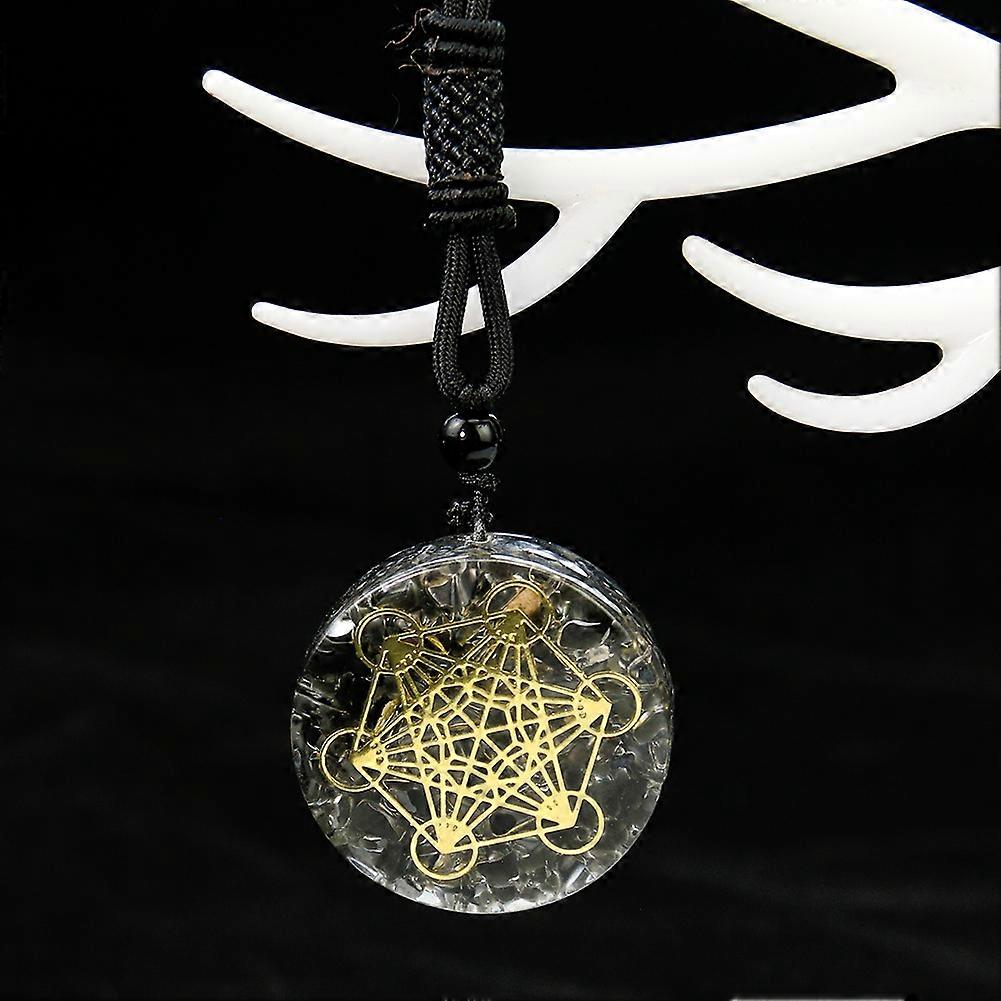 Orgonite Metatron Cube Pendant Necklace Om Energy Healing Crystal ...