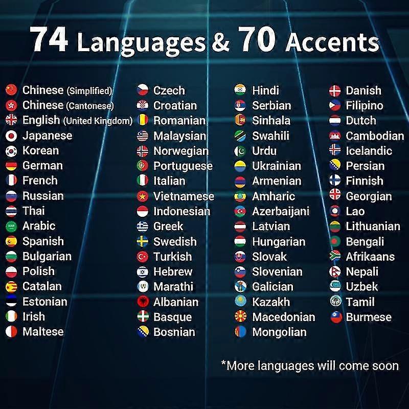 W12 Voice Translator 144 National Language Intelligent Real-time ...