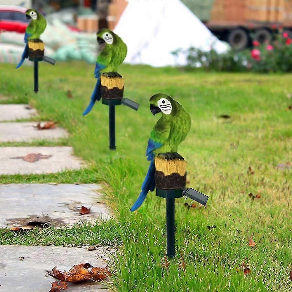 Solar Powered Led Parrot Lawn Light - 1 Pack Parrot Solar Lights ...