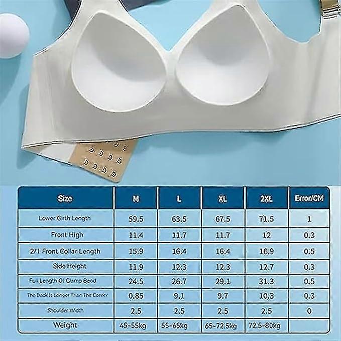 Super Gather Bra, Wireless Push-Up Bra Lifting Anti-Sagging Wireless ...