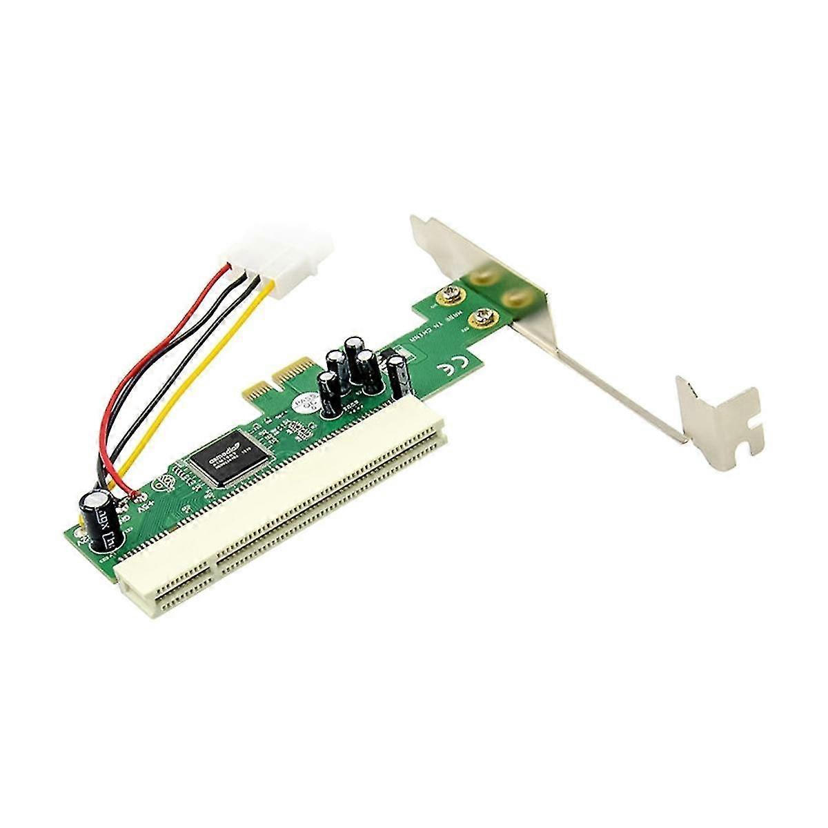 Pcie To Pci Adapter Pci Express X1 To Pci Expansion Card Riser Board Asm1083 Chipset With 4-pin ...