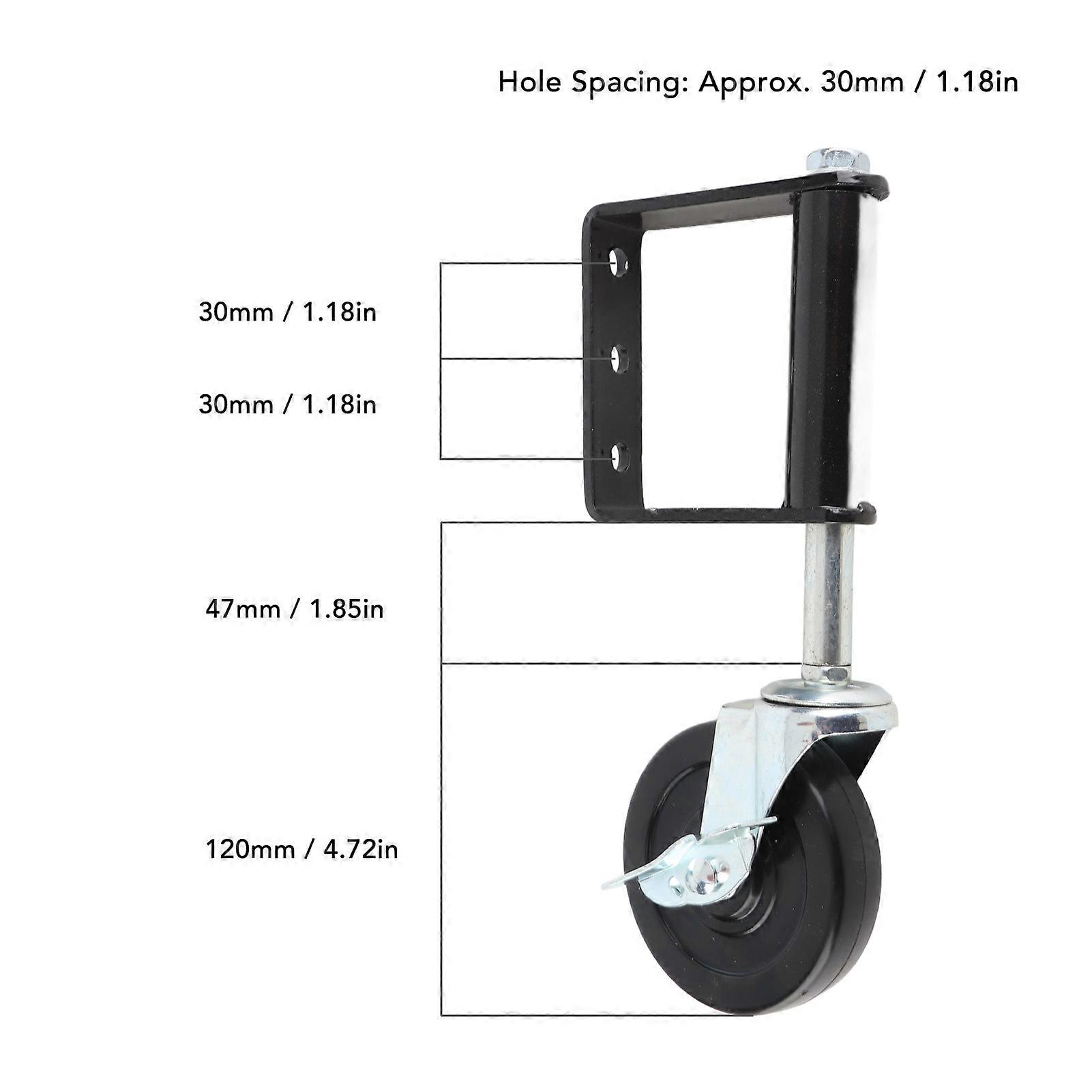 4in Gate Caster 330lbs Bearing 360 Spring Loaded Adjustable Gate Wheel ...
