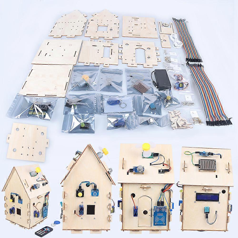 Smart Home Starter Kit for Nano, Electronics Home Automation Coding Toys, Wooden House DIY ...