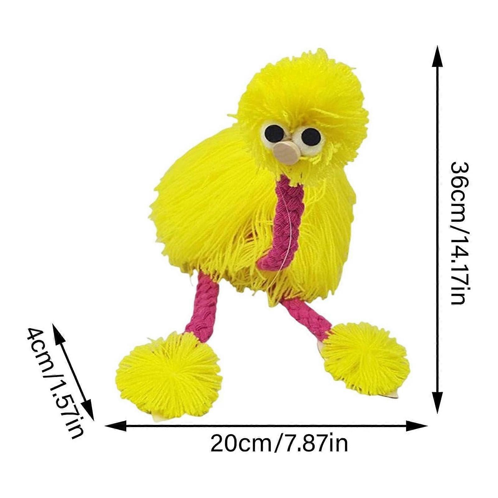 1 Set Marionette Toy Interactive Ostrich Puppet Plush Toy Funny ...