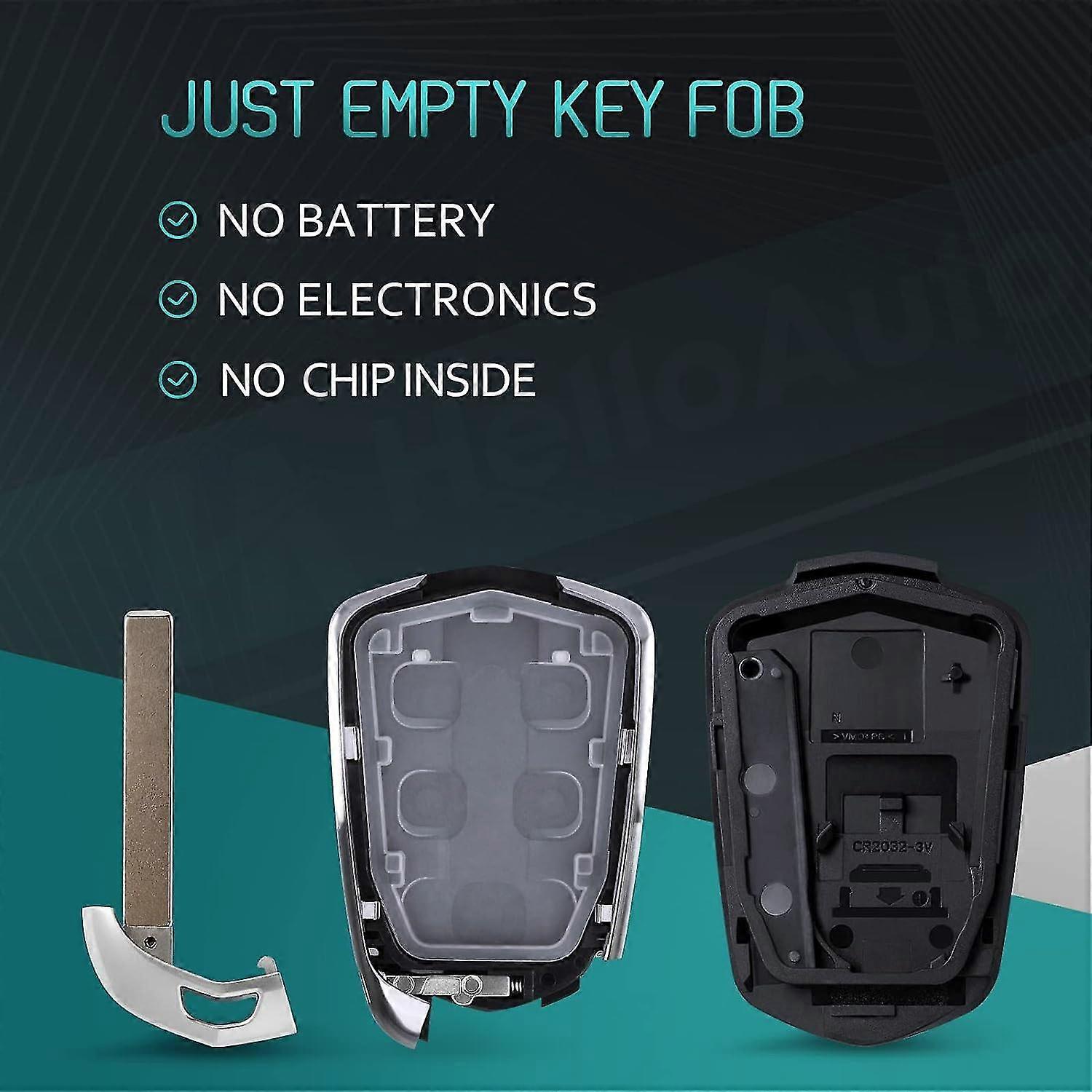 Cadillac Replacement Key Fob Cover - Compatible With Xt5 Ats Cts Srx ...