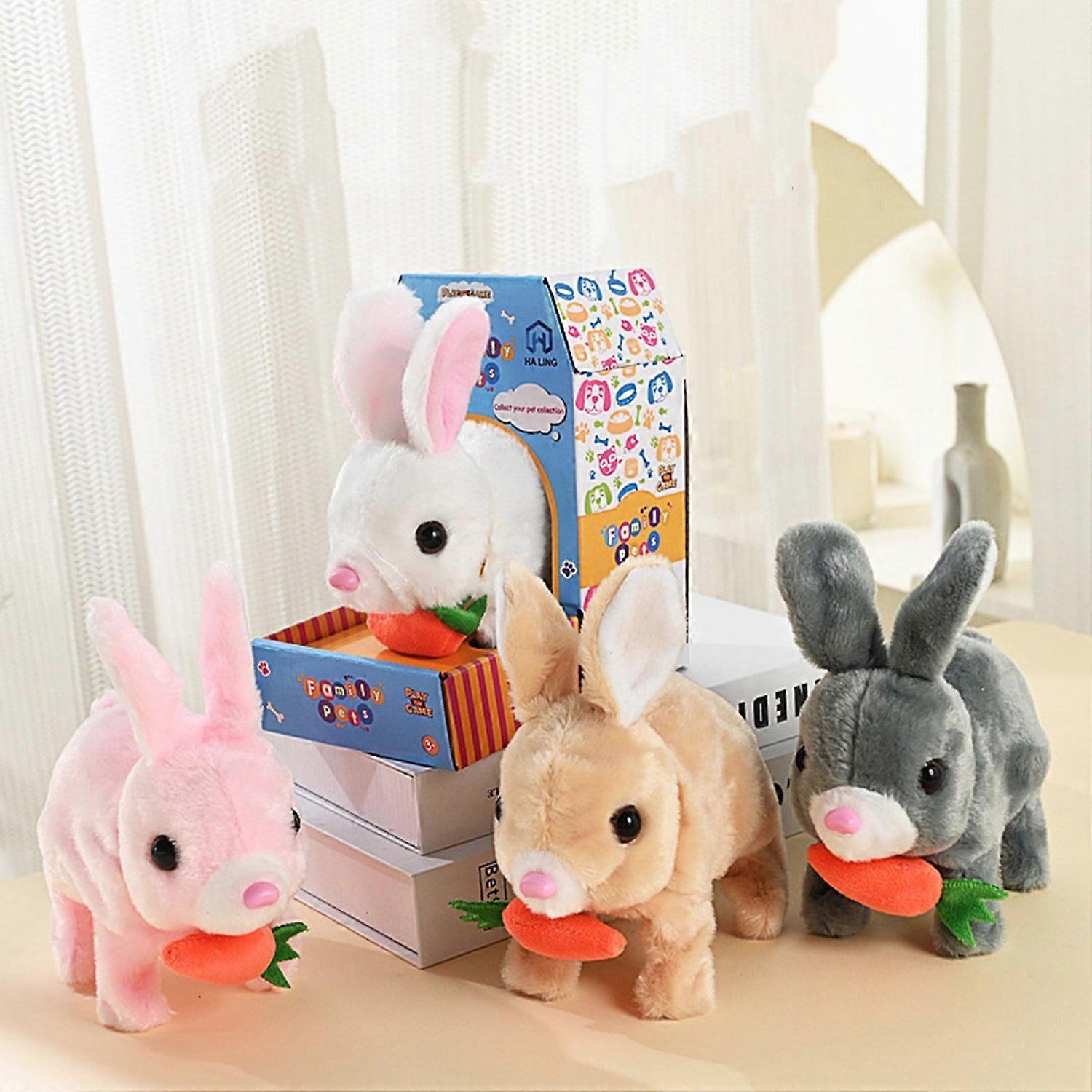 Electric Rabbit Toy Soft Plush Realistic Good Detail Bunny Shape with ...