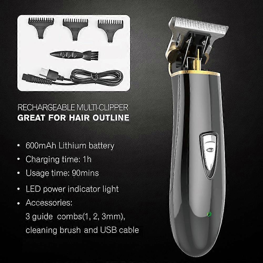 Professional Barber Liner Cordless Hair Clipper - Men's Hair Trimmer ...