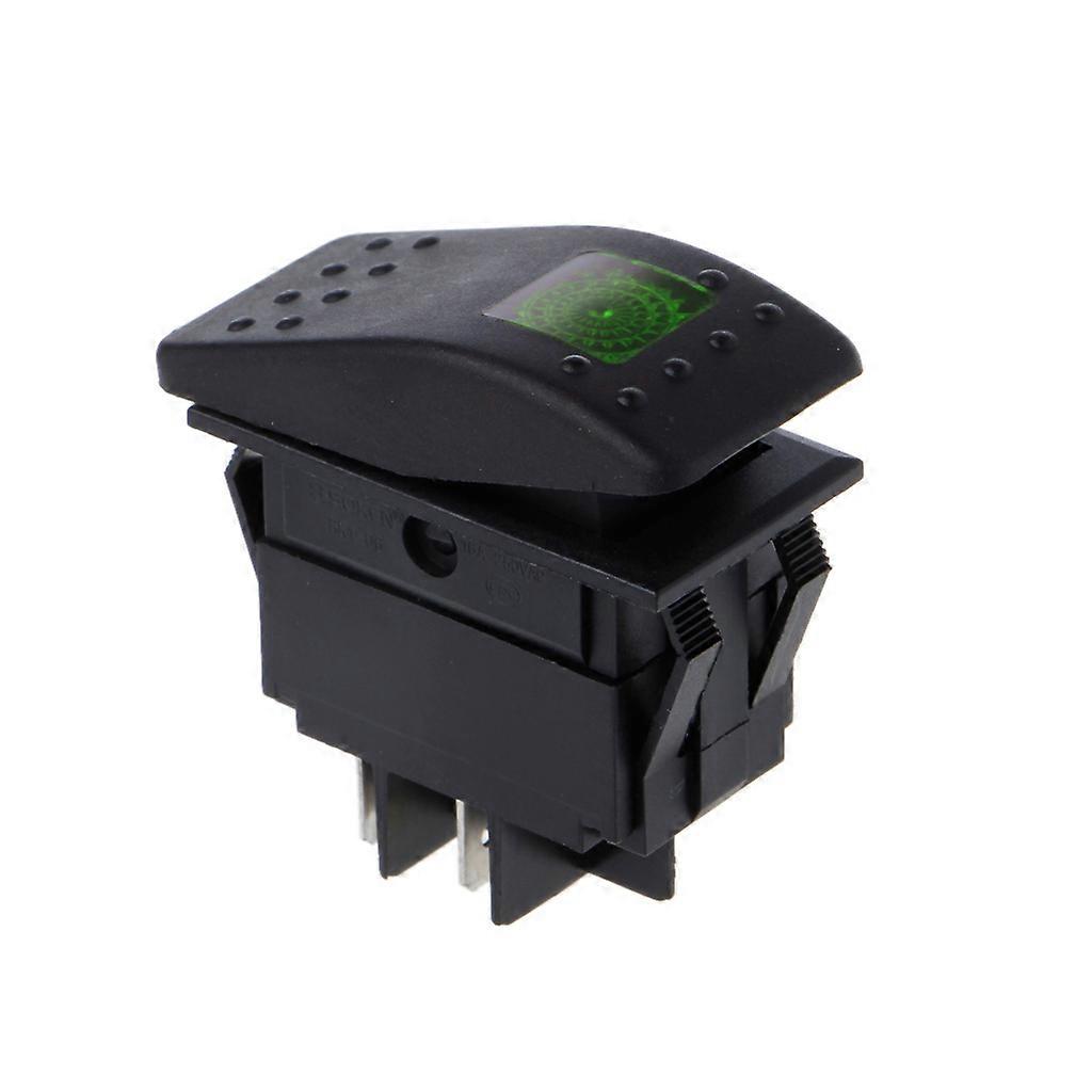 Car Auto Rocker Switch 20A/12V 4 Pin Black Waterproof On Off Toggle ...