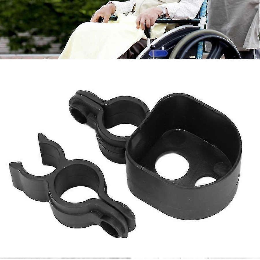 2pcs Adjustable Wheelchair Walking Stick Rack Bracket Crutch Holder ...