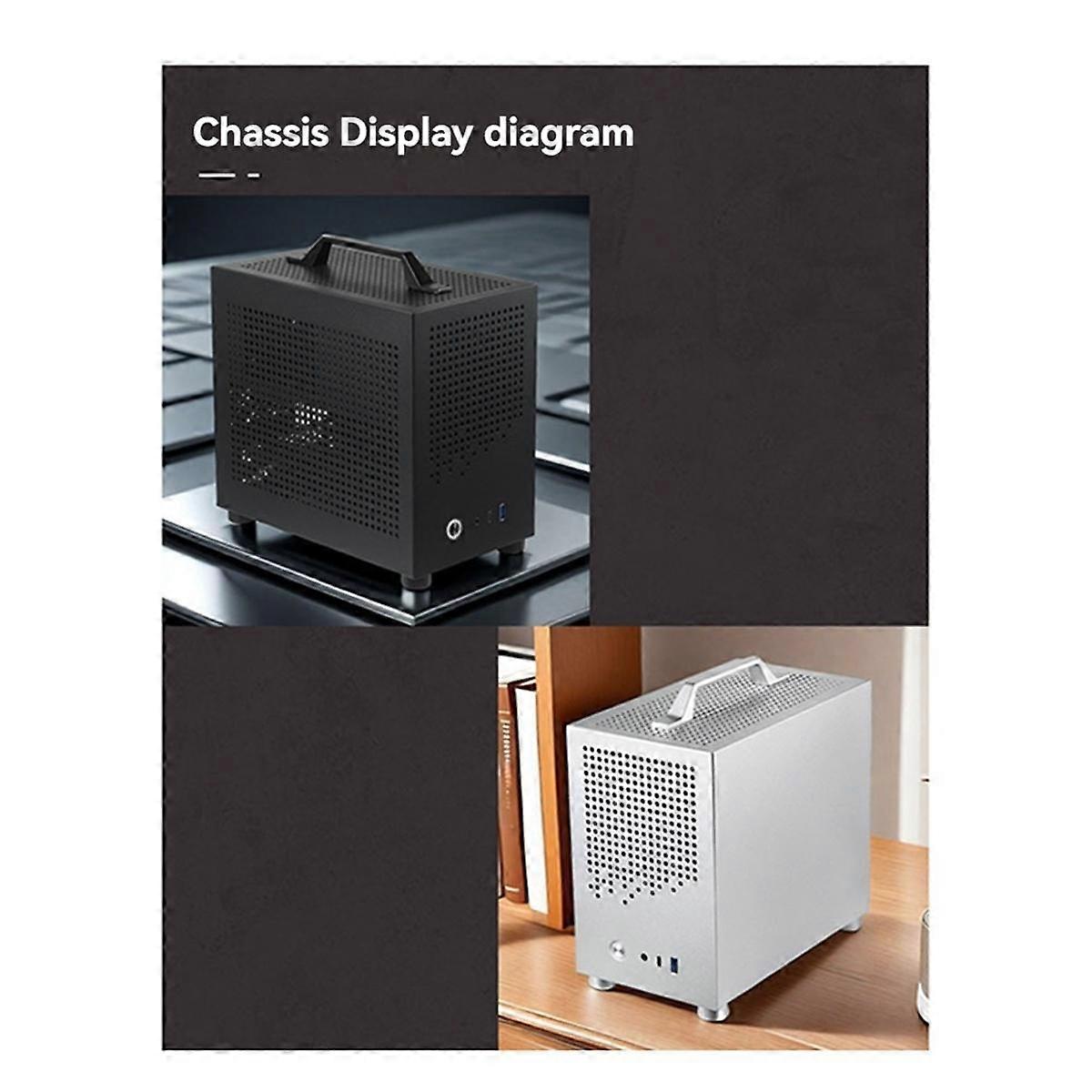 Micro Itx Case Pc Case Sktc A17 Sgcc Computer Case Support Micro Itx Mini Pc Black Fruugo Uk