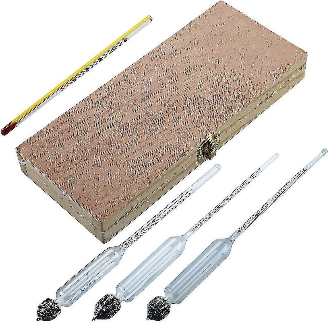 Professional Alcohol Meter Set Of 3 Hydrometers With Graduation From 0 ...