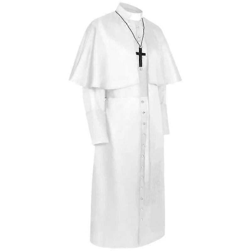 Medieval Priest Costume Catholic Church Religious Roman Retro Pope ...