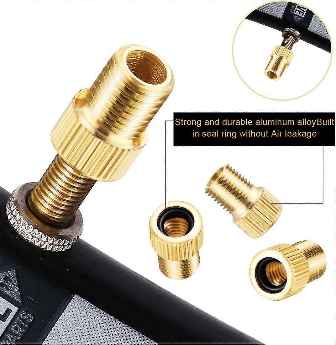 Set of 4 Bicycle Pump Tips, Inflator Tips, Presta to Schrader Bicycle ...