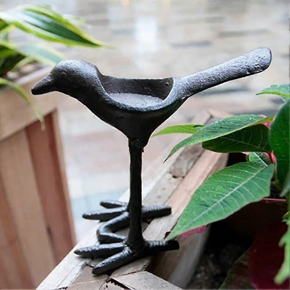 Cast Iron Long Feet Birds Christmas Candleholders Black Vintage Tea ...
