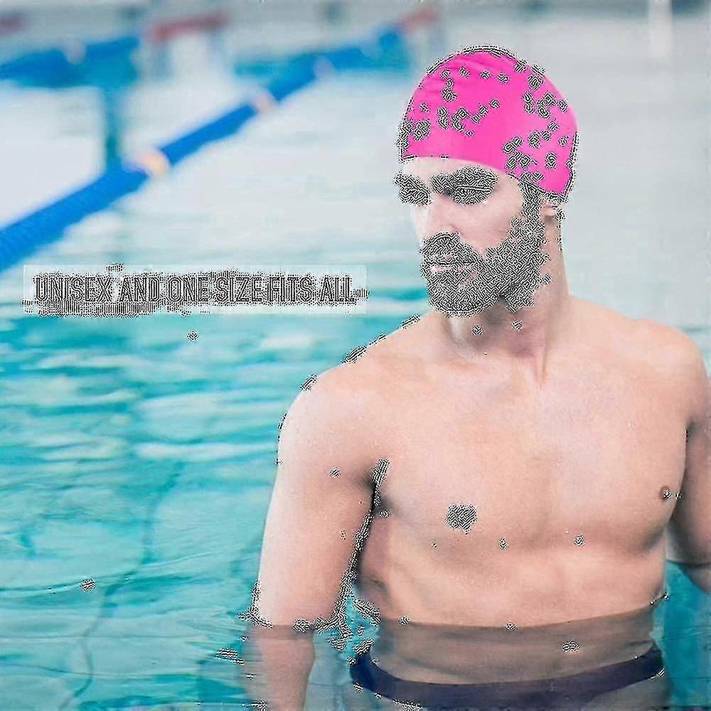 Extra Large Swim Cap Long Hair Swimming Cap for Man and Woman Silicone ...
