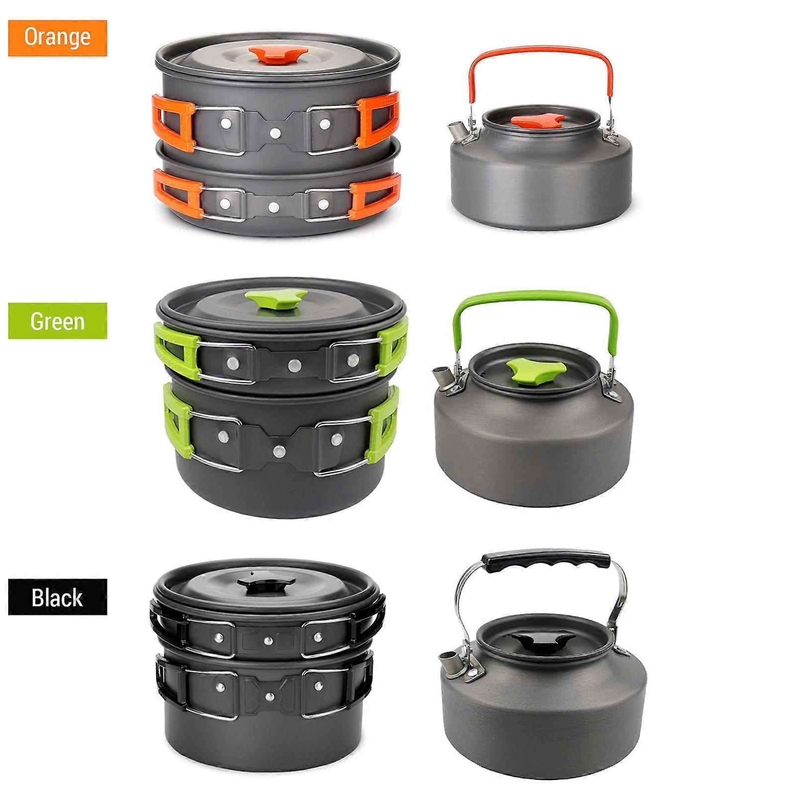 Camping Cookware Set Outdoor Cooking Equipment for Camping Hiking and ...