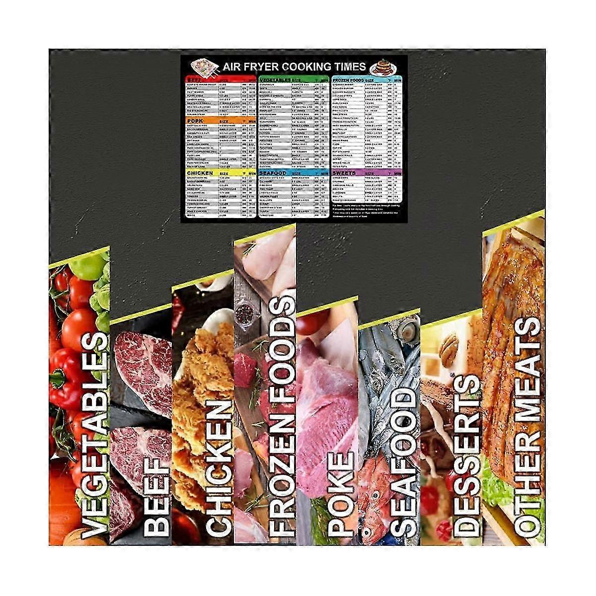 2026 new AirFryer Magnetic Cooking Cheat Sheets Accessories Cooking ...